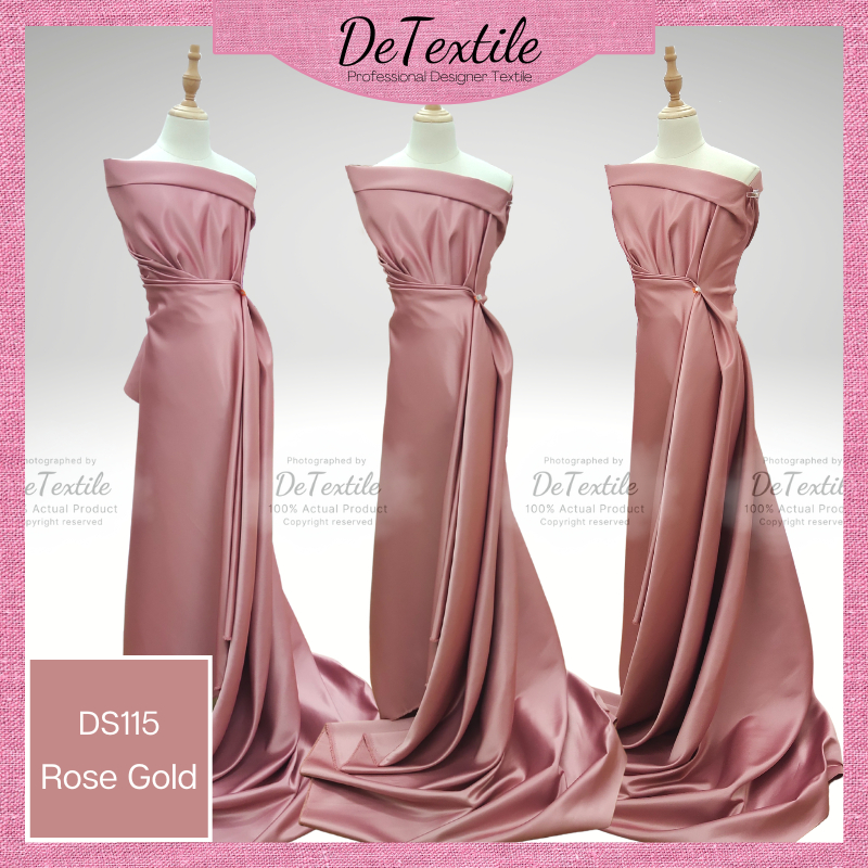 DeTextile Heavy Premium Duchess Satin Bridal Satin Fabric for Wedding ...