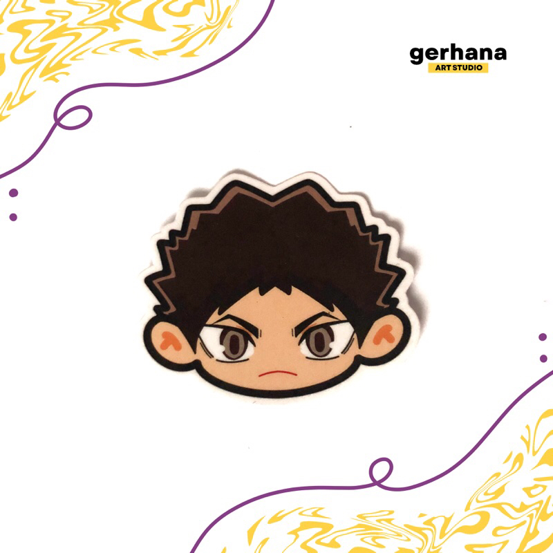 Haikyuu!! Aoba Johsai Itachiyama Chibi Sticker | Oikawa Iwaizumi Sakusa ...