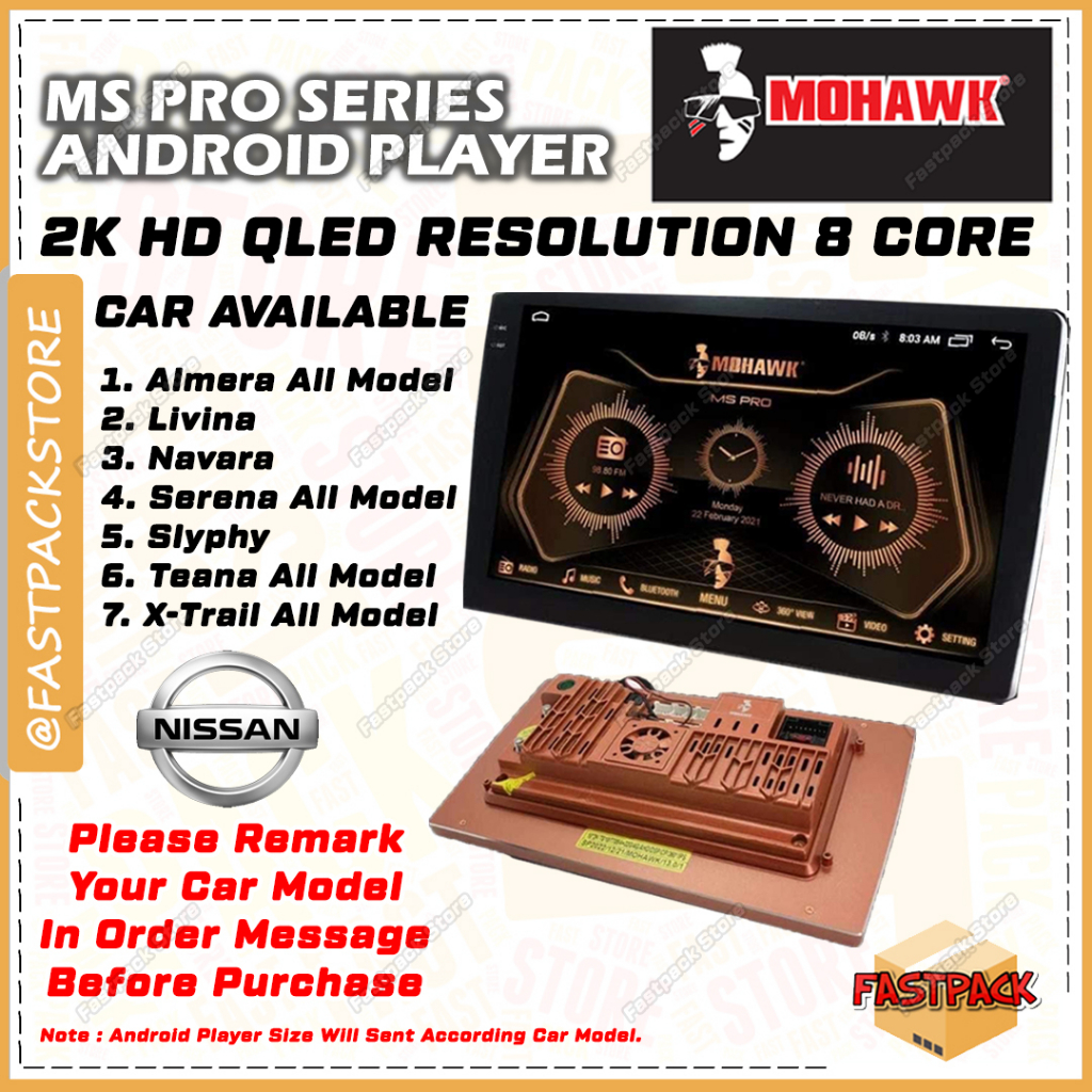 Mohawk MS PRO Series 2K Car Android Player Plug n Play QLED 360 Camera ...