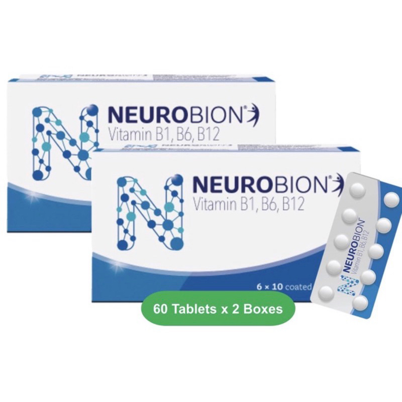 (Original Box packing) Neurobion Vitamin B1 B6 B12 30’s/Box 60’s / Box ...