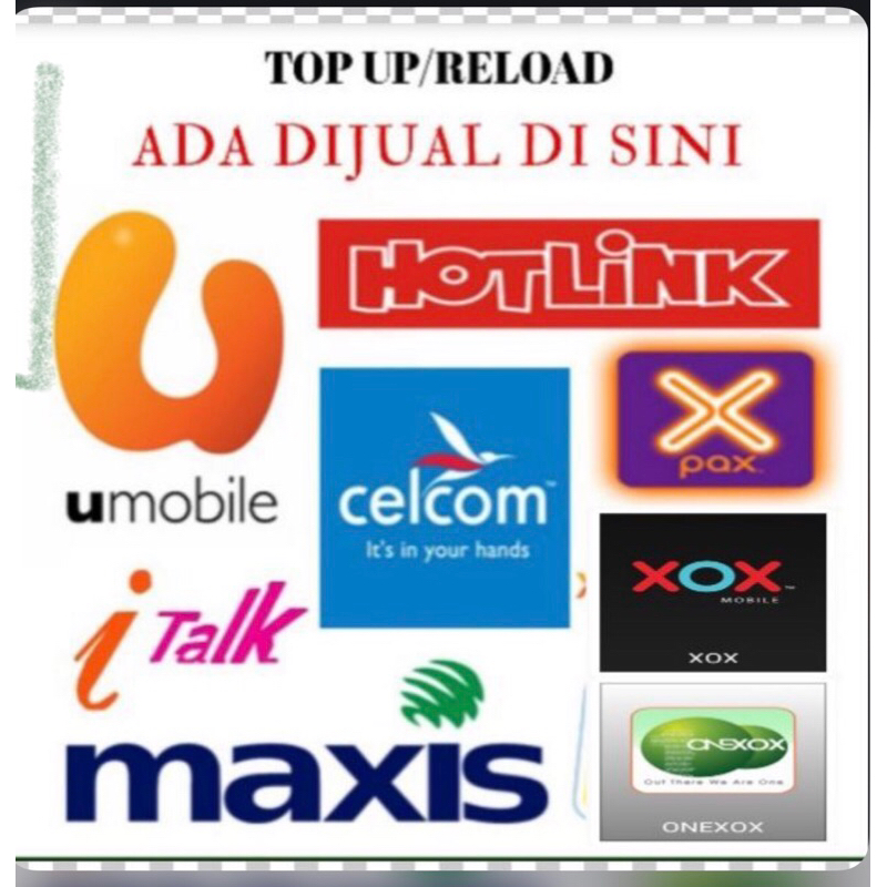 top up celcom,digi,maxis, celcom | Shopee Malaysia
