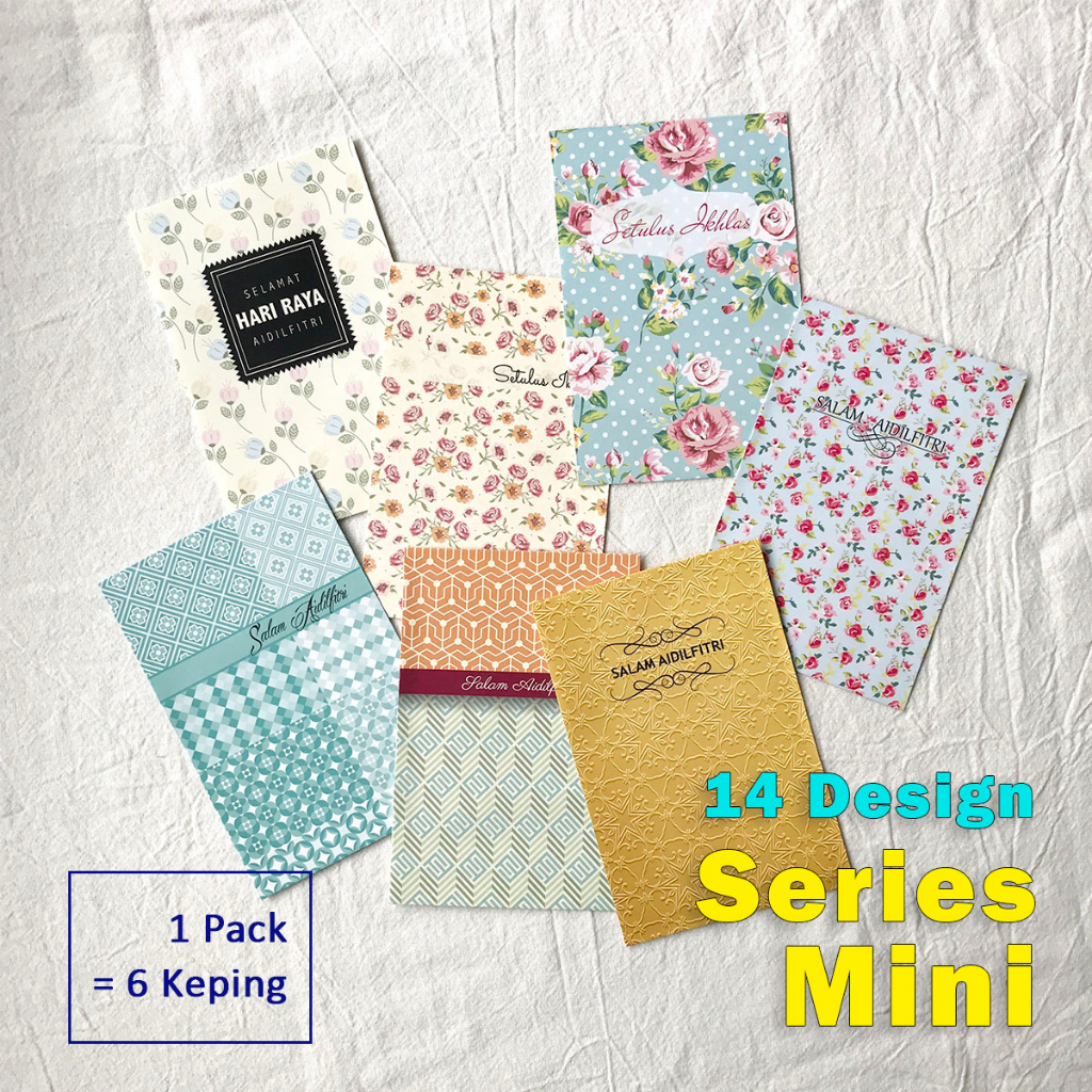 (6pcs/pack) 14 design! Harga Borong Mini Size Sampul Duit Raya ...