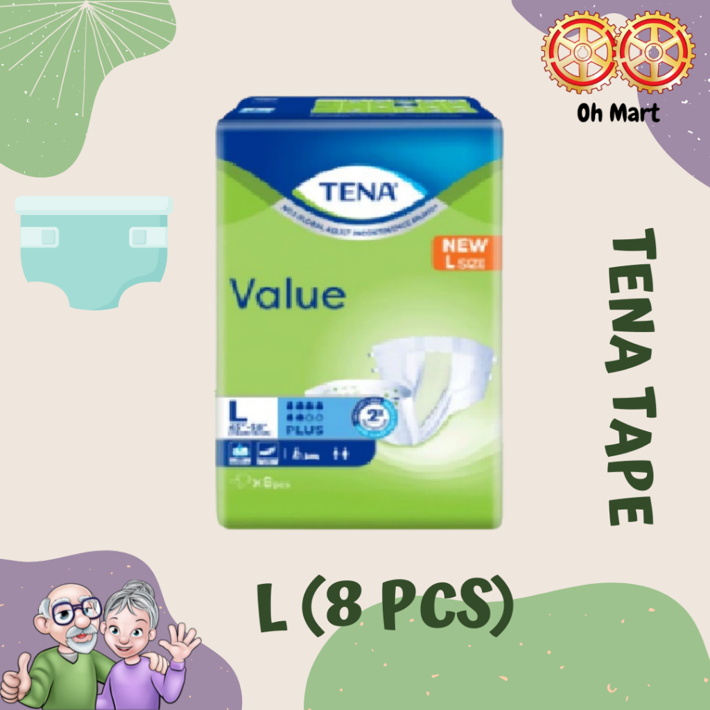 TENA Tape Adult Diapers | Shopee Malaysia