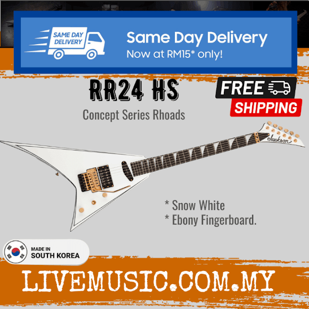 Jackson Concept Series RR24 HS Electric Guitar, Snow White | Shopee ...