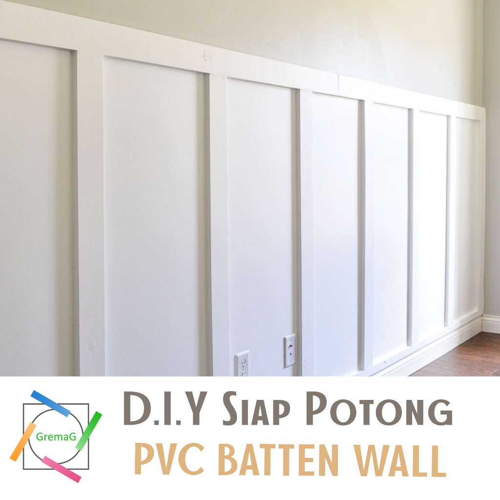 DIY Batten Wall/Accent wall /Sudah Siap Potong/wainscoting package ...