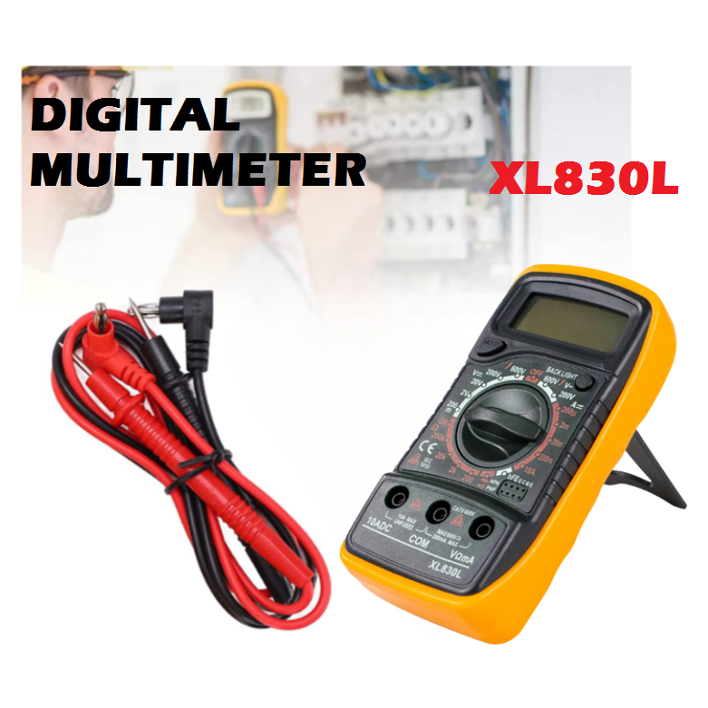 Digital Multimeter XL830L Volt Meter Ammeter Ohmmeter Tester | Shopee ...