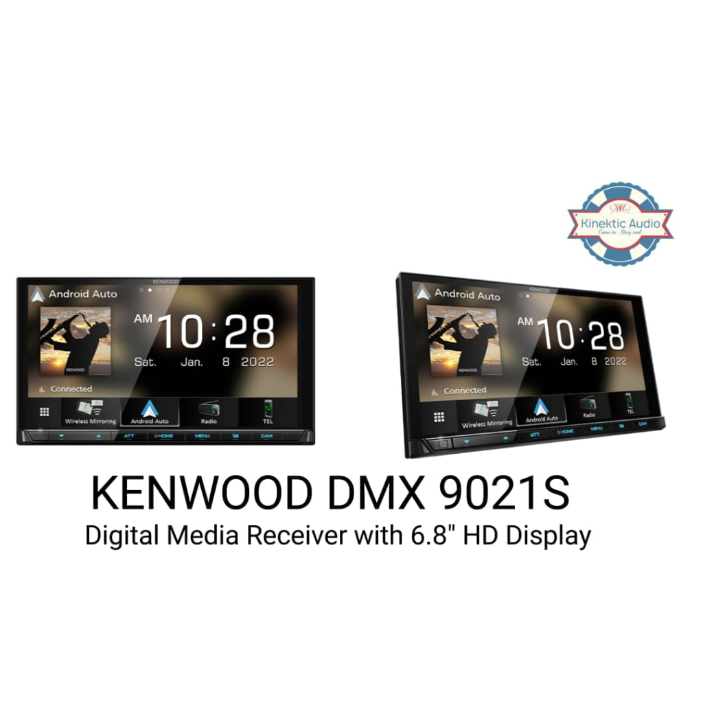 KENWOOD DMX9021S - Digital Media Receiver with 6.8" HD Display / Wired & Wireless Apple CarPlay ...