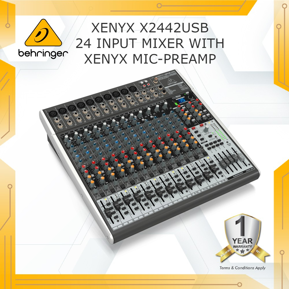BEHRINGER XENYX X2442USB 24-Input Mixer with USB & Effect | Shopee Malaysia