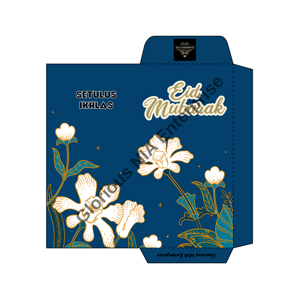 Design Sampul Duit Raya Angpau duit tak perlu lipat softcopy PDF saiz ...