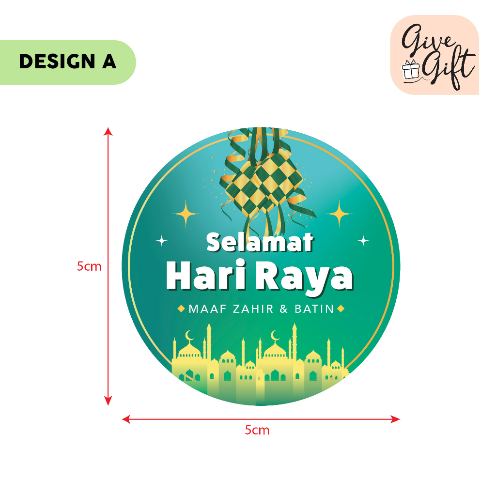 Raya Stickers for Packaging Box / Paper Bag | Shopee Malaysia