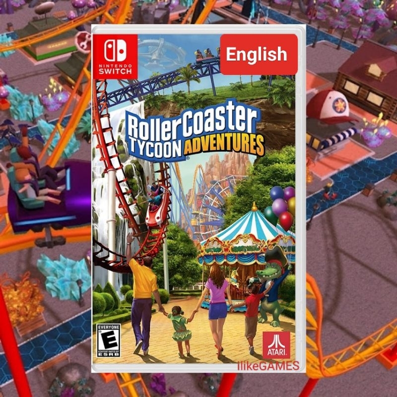 💥Eng💥 Nintendo Switch NS Roller Coaster Tycoon Adventures rollercoaster ...