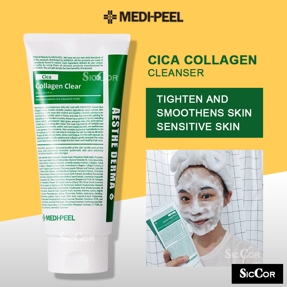 MediPeel Green Cica Collagen Clear Cleanser (Medi-Peel) Sensitive Skin ...