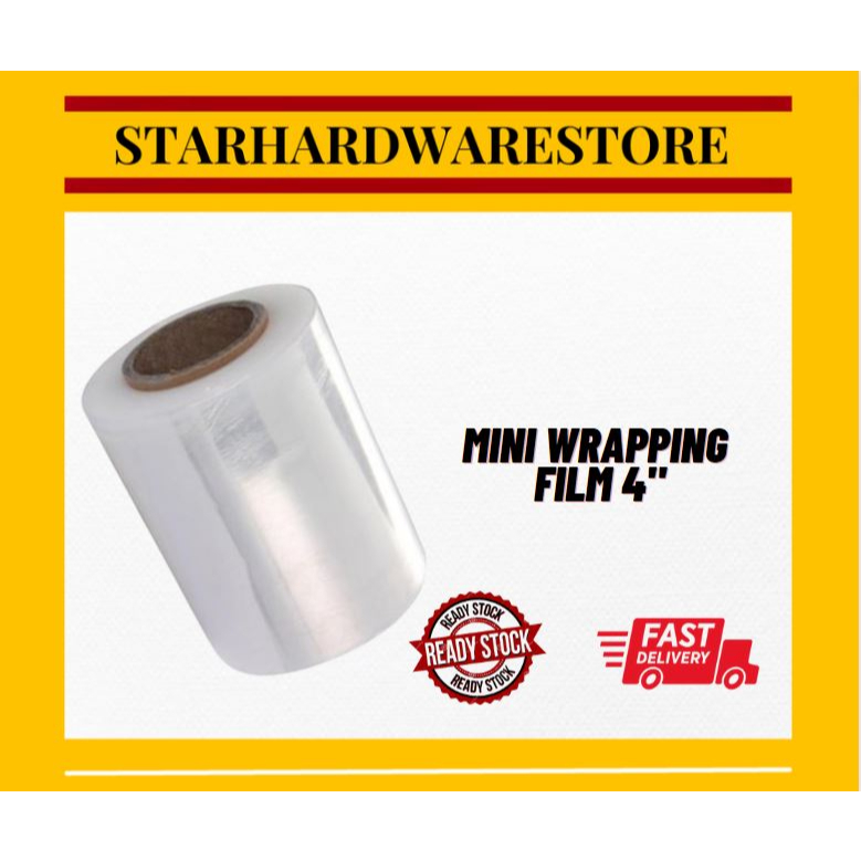 🌟READY STOCK🌟 Clear Mini Stretch Film/Wrapping Firm - 100mm (0.24g x 1 ...