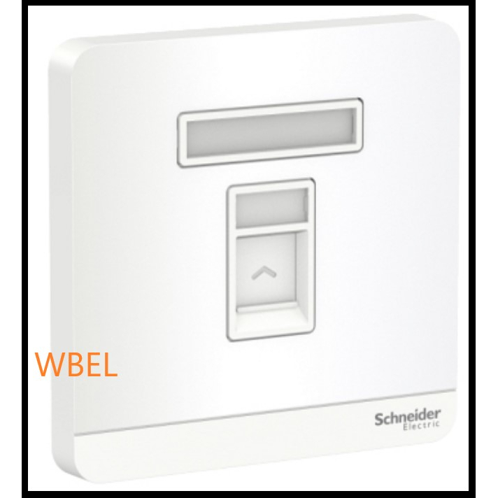 SCHNEIDER AVATARON 1G CAT5E DATA SOCKET OUTLET WITH SHUTTER, WHITE ...