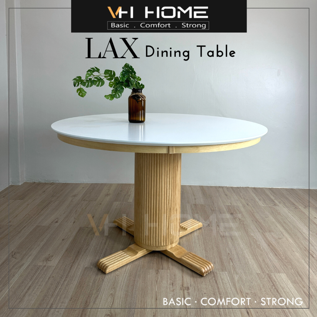 LAX Round Dining Table 2.5FT/3FT/3.5FT/4FT Special Modern Design Meja Makan Bulat | Shopee Malaysia