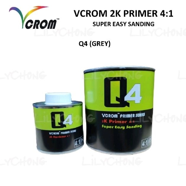 Ready Stock VCROM Q4 2k Primer Grey Super Easy Sanding | Primer(1L ...