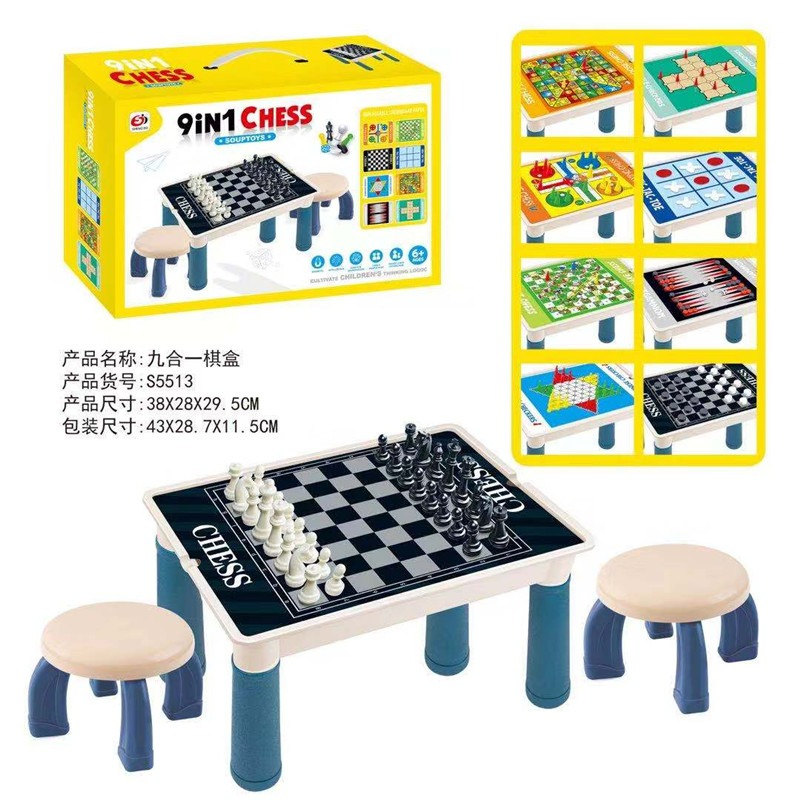 Magnetic 9-in-1 Combination Chess Hot-selling Family Chess Plastic ...