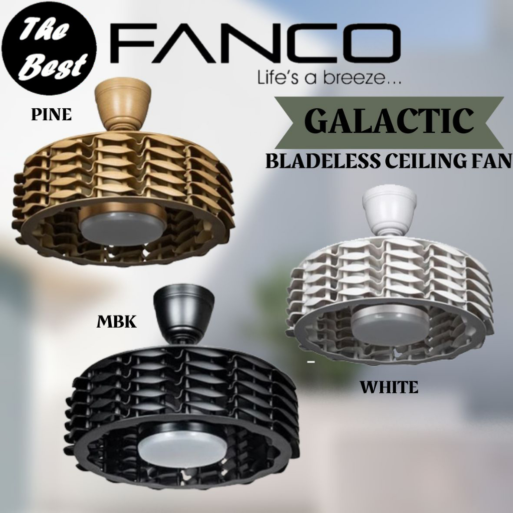 FANCO F021 GALACTIC BLADELESS DC MOTOR CEILING FAN WITH 3C LED LIGHT ...