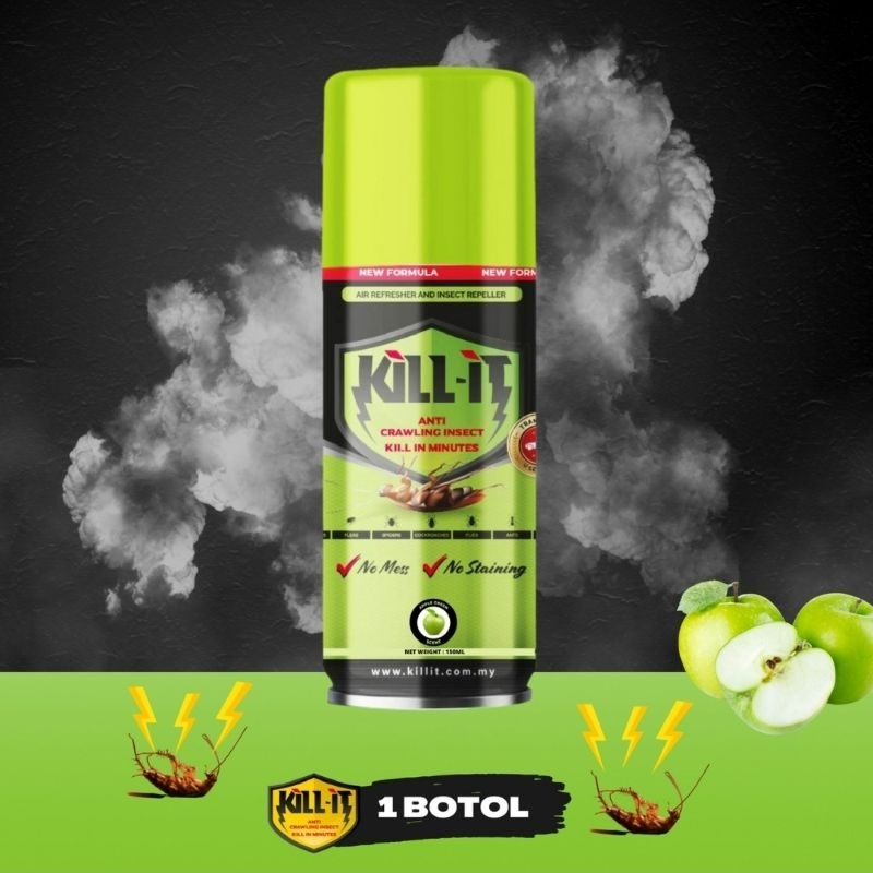 READY STOCK ! PEST CONTROL KILL IT LIPAS SEMUT KERETA SPRAY LIPAS ...