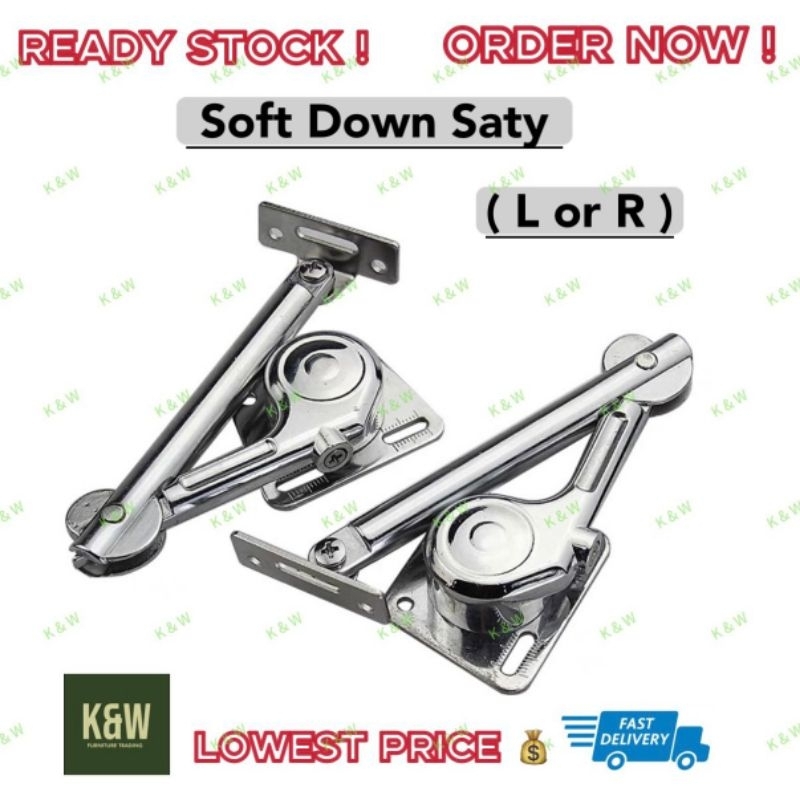 CABINET SOFT CLOSING LIFT UP LID SUPPORT DOOR STAY KITCHEN CUPBOARD ...