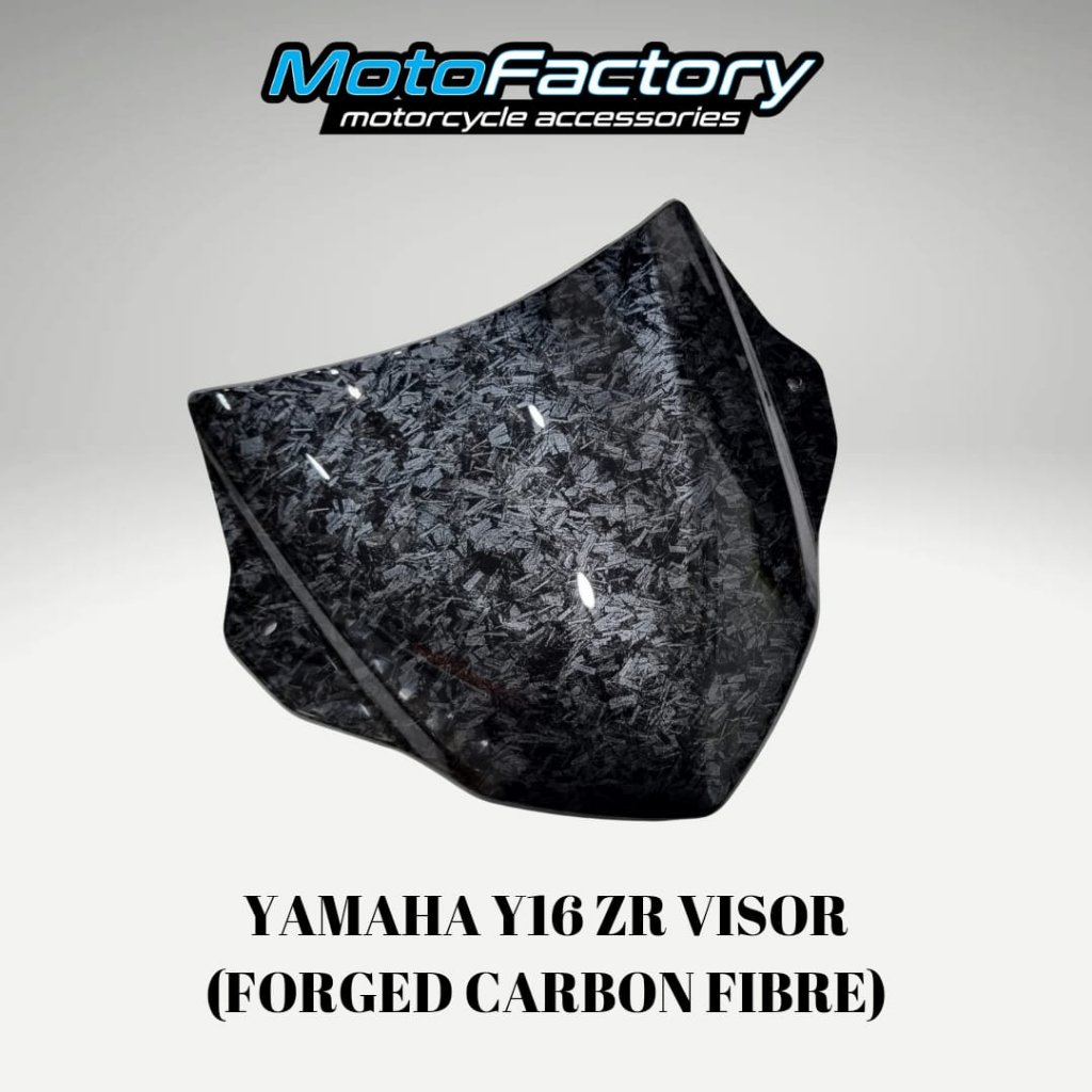 YAMAHA Y16ZR Y16 VISOR WINDSHIELD WINDSCREEN FORGE CARBON(CELUP WITH ...