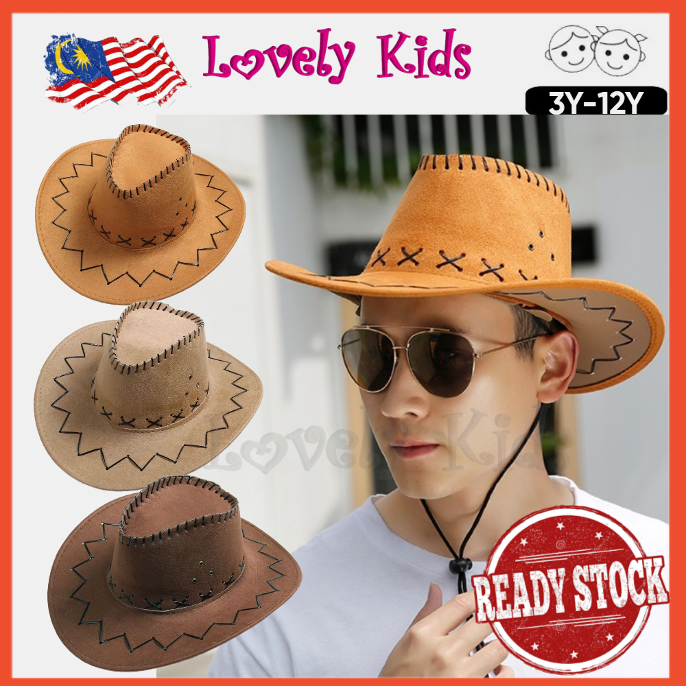 [READY STOCK] Kids Costume Adult Cowboy Hat (Topi Koboi) Wild West ...