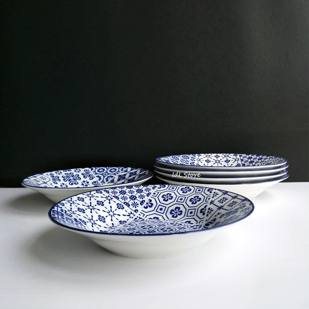 Porcelain Dinner Plate Soup Plate Bowl Set Pinggan Mangkuk Teko Air ...