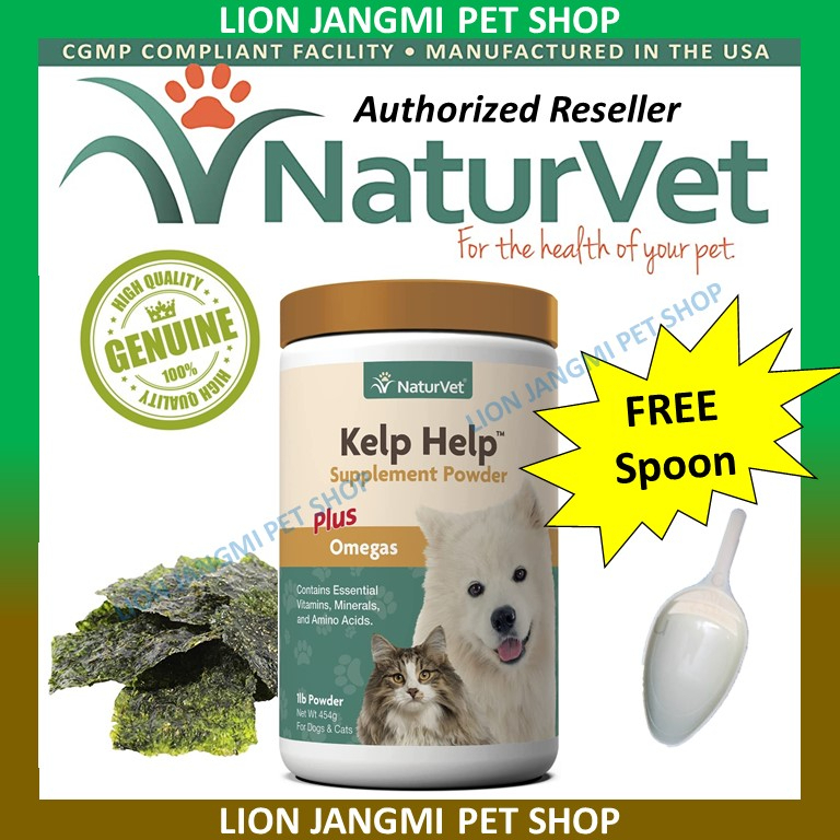 NaturVet Kelp Help 12 in 1 Seaweed Nori Vitamin Kucing Superfood & Dog ...
