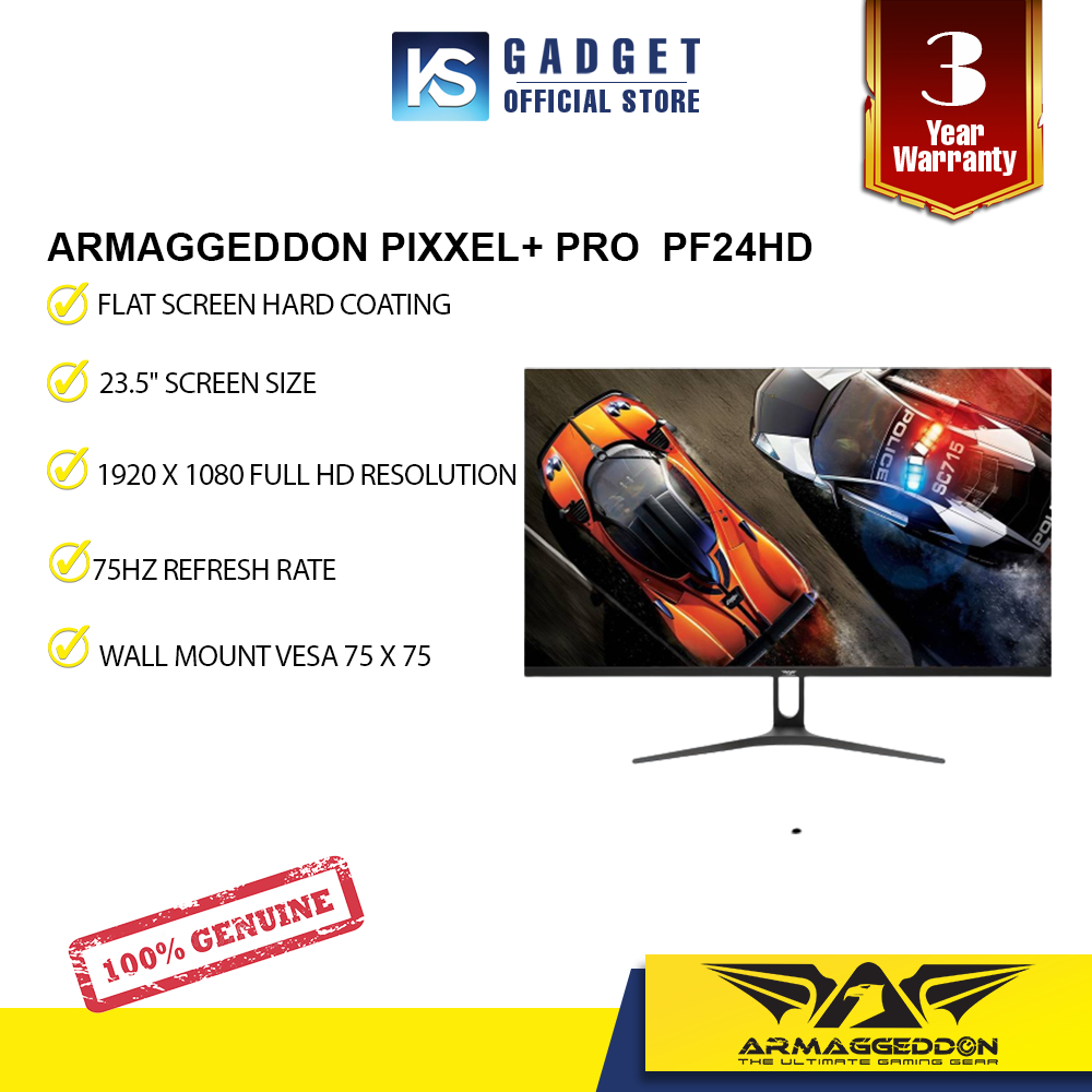 Armaggeddon 24" 100Hz 7Ms IPS Frameless Gaming Monitor | 3 Year ...