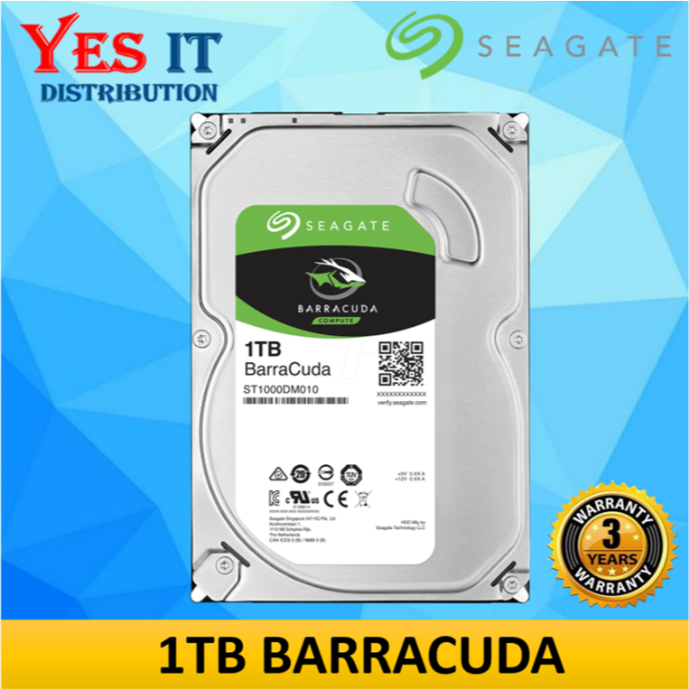 Seagate Barracuda 1TB / 2TB / 4TB PC Internal Hard Disk Drive HDD [ 7200RPM / 64 MB Cache / 3.5 ...