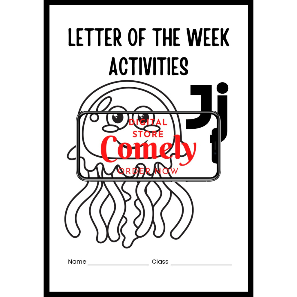 PRESHOOL WORKSHEET [EDITABLE] Alphabet Activity Pages Letter Jj ...