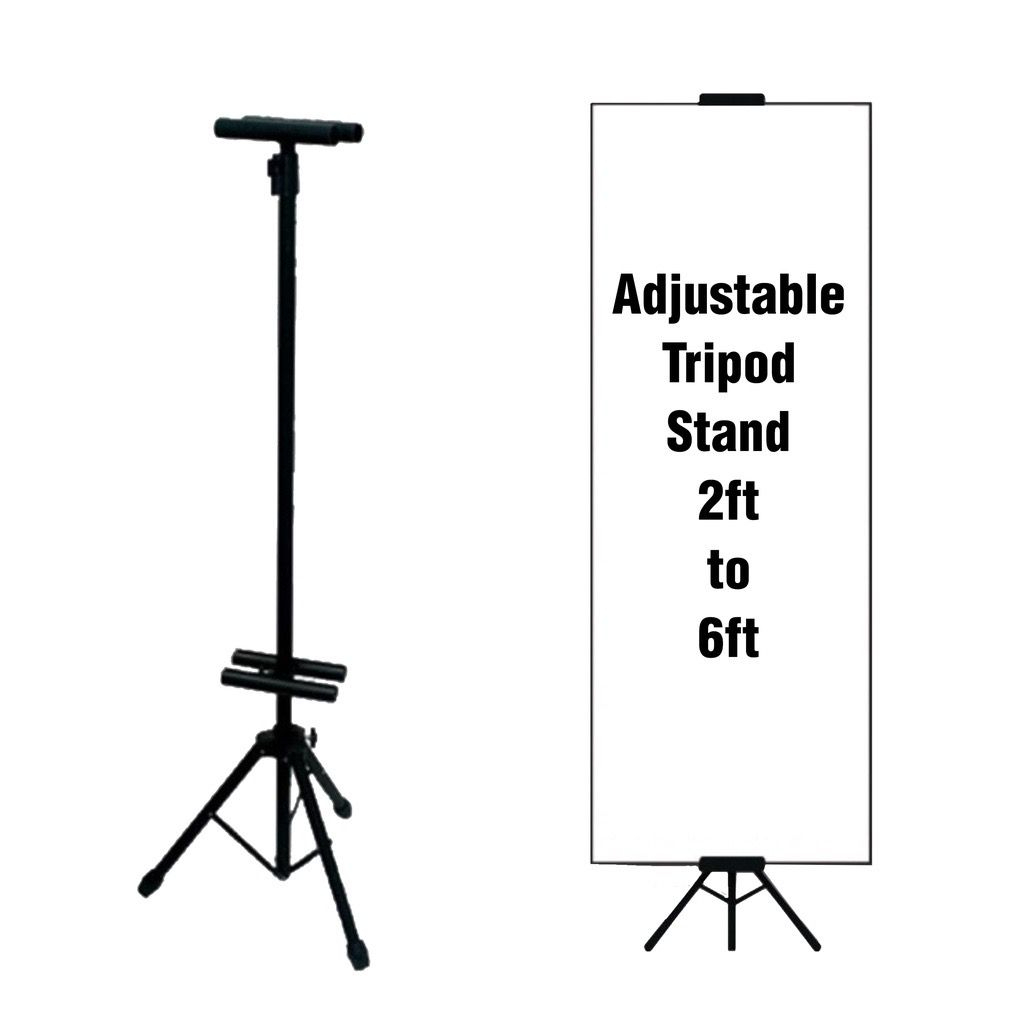 READY STOCK TRIPOD STAND BANNER BUNTING 2meter height Adjustable / X ...