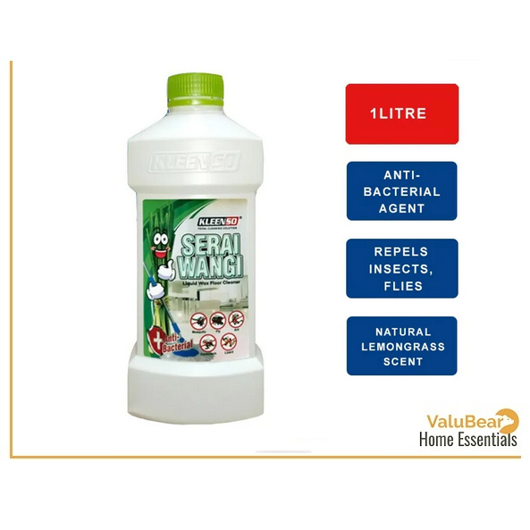 KLEENSO Serai Wangi Lemongrass Anti-Bacterial Liquid Wax Floor Cleaner ...