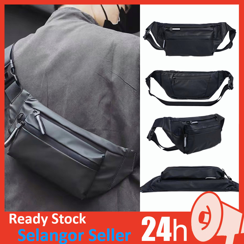 AMG Waist Bag Waterproof Nylon Pouch Bag Men Chest Bag Sports Fashion ...