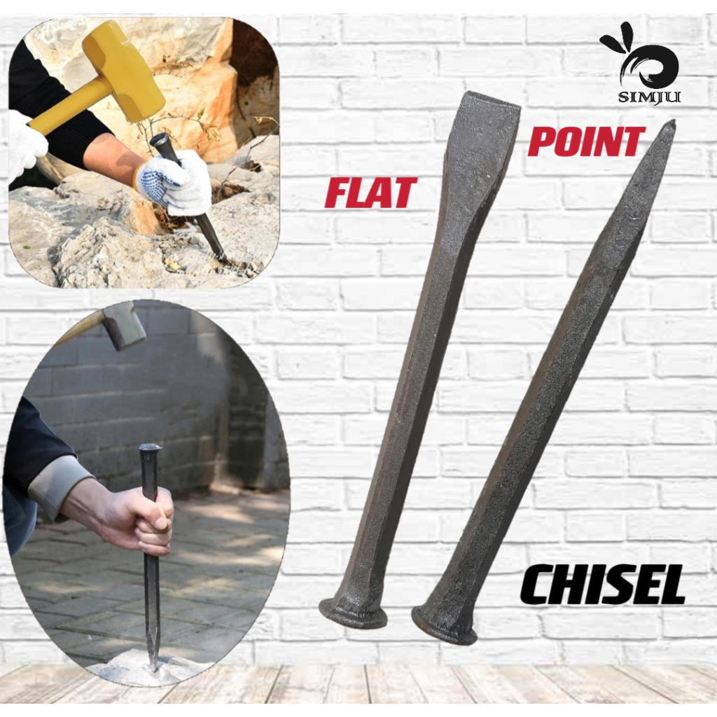 High Carbon Steel Masonry Chisel Flat Point Concrete Chisel Hand Tool