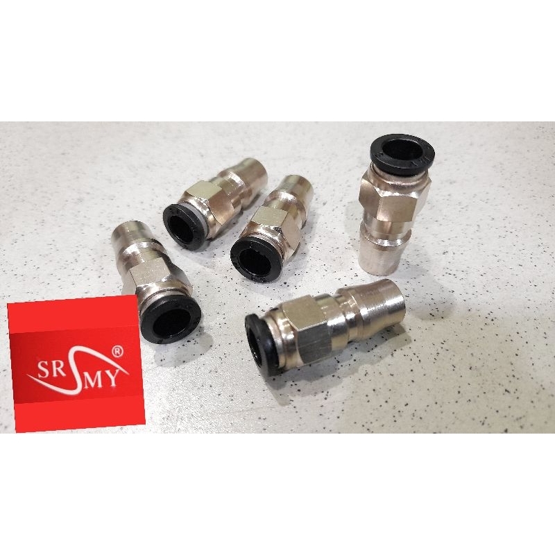 [READY STOCK] SRMY One Touch Push-In Male Plug Coupler Pneumatic SPP-4 ...
