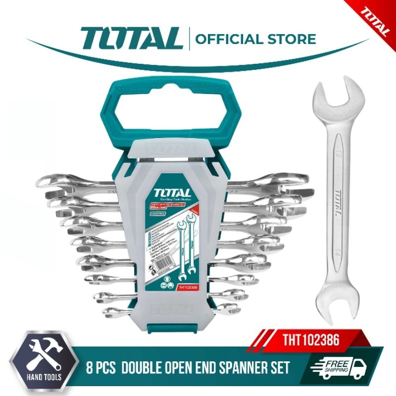 Total Double Open End Spanner Set (8 pcs) THT102386 | Shopee Malaysia