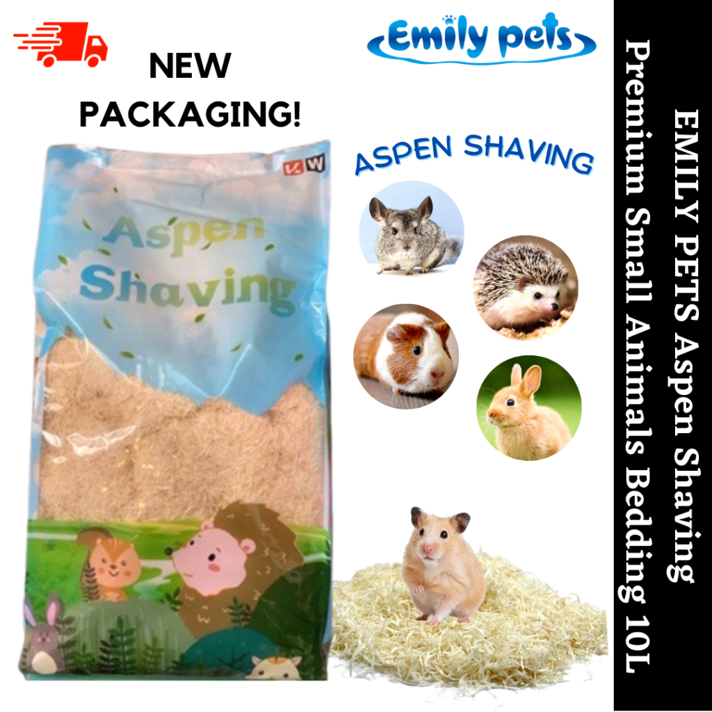 EMILY PETS Aspen Shaving/Hamster/Rabbit/Guinea Pig and Small Animal ...