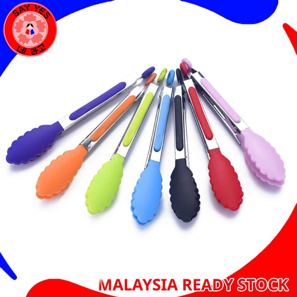 SayYes Silicone Food Tong Food Clip Kitchen Cooking Tools Kitchenware ...