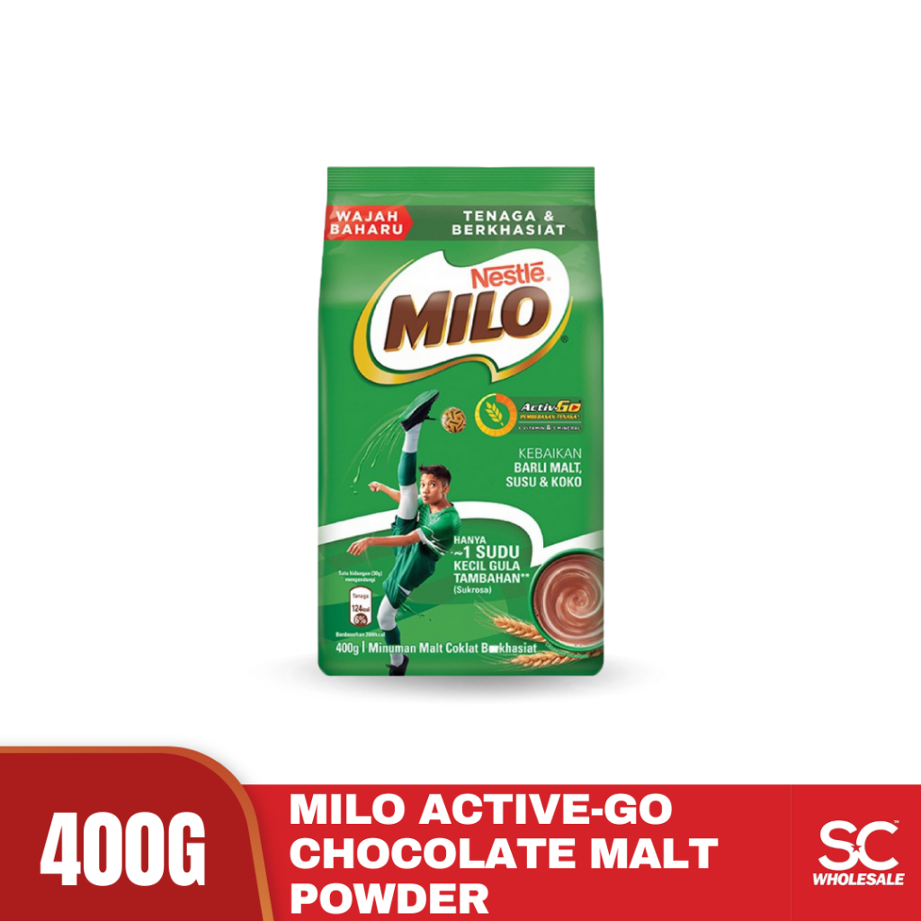 Nestle Milo Activ Go Chocolate Malt Powder Soft Pack 400g | Shopee Malaysia