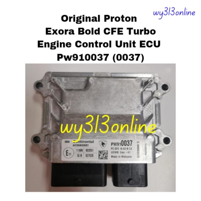 Original Proton Exora Bold CFE Turbo Engine Control Unit ECU Pw910037 ( 0037 ) | Shopee Malaysia