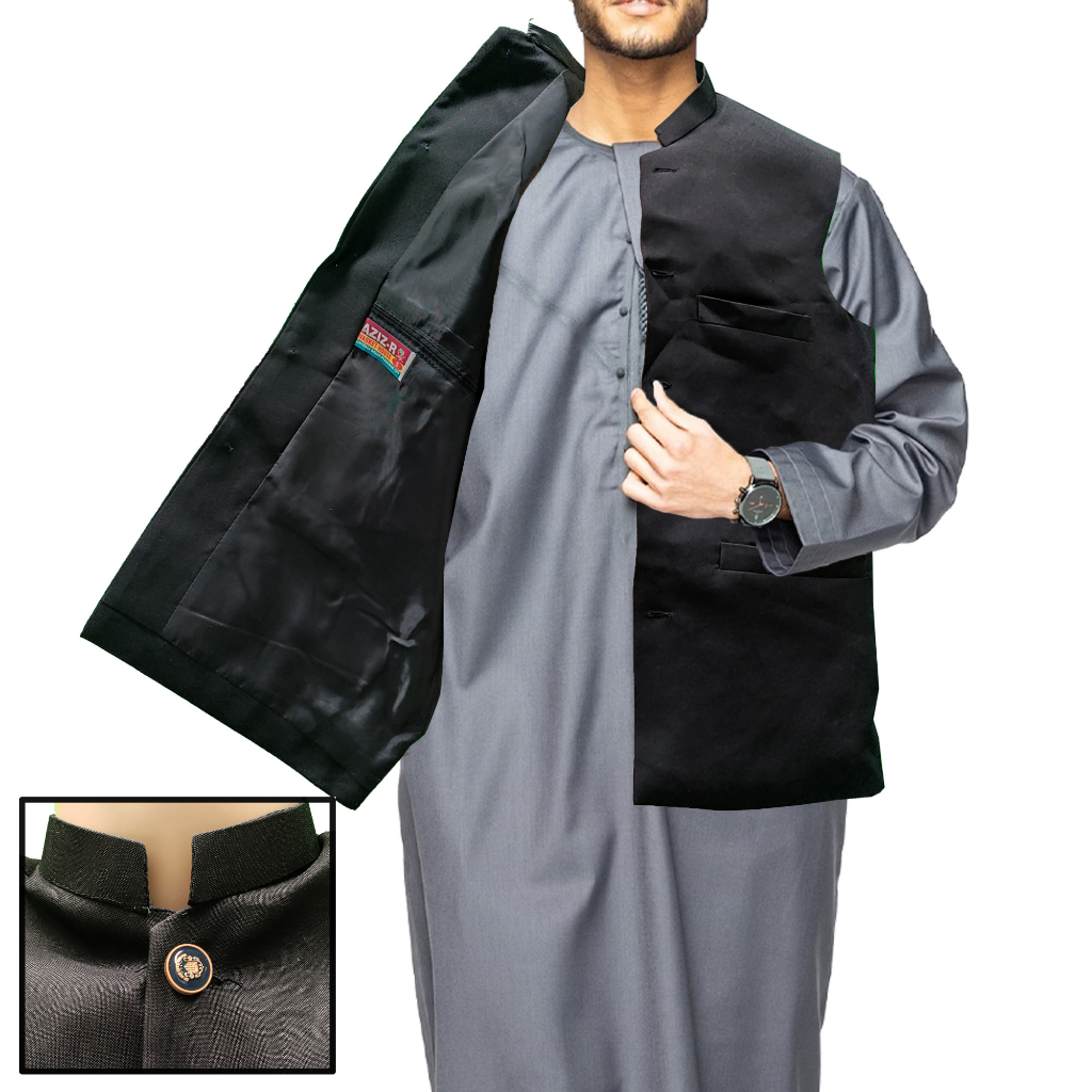 Afghani Waistcoat Formal Business Suit Vest Wedding Coat Wasket ...