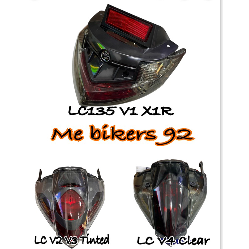 LC135 V1 X1R V2 V3 V4 TAIL LAMP YAMAHA X1-R REAR LAMP LAMPU BELAKANG ...