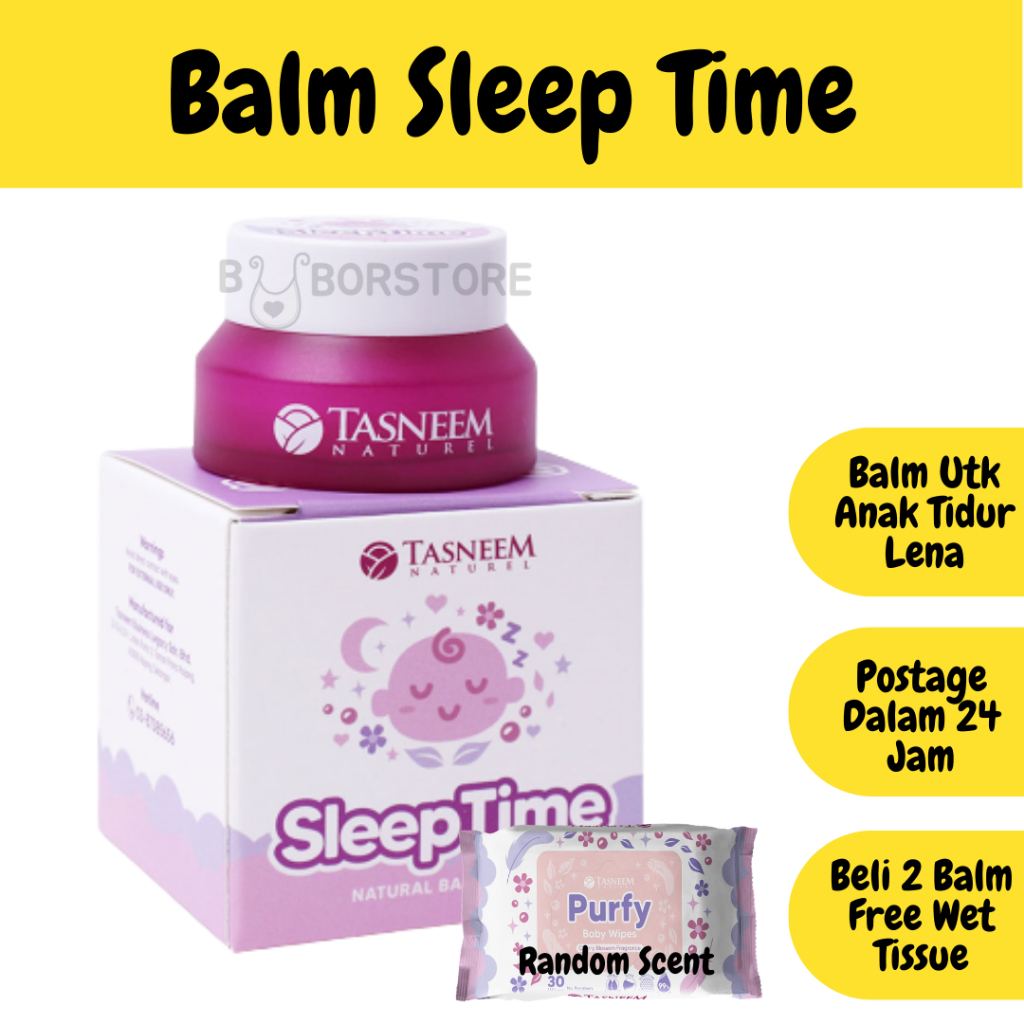 Balm Sleep Time Tasneem Natural Mudahkan Anak Tidur Lena dan Berkualiti ...