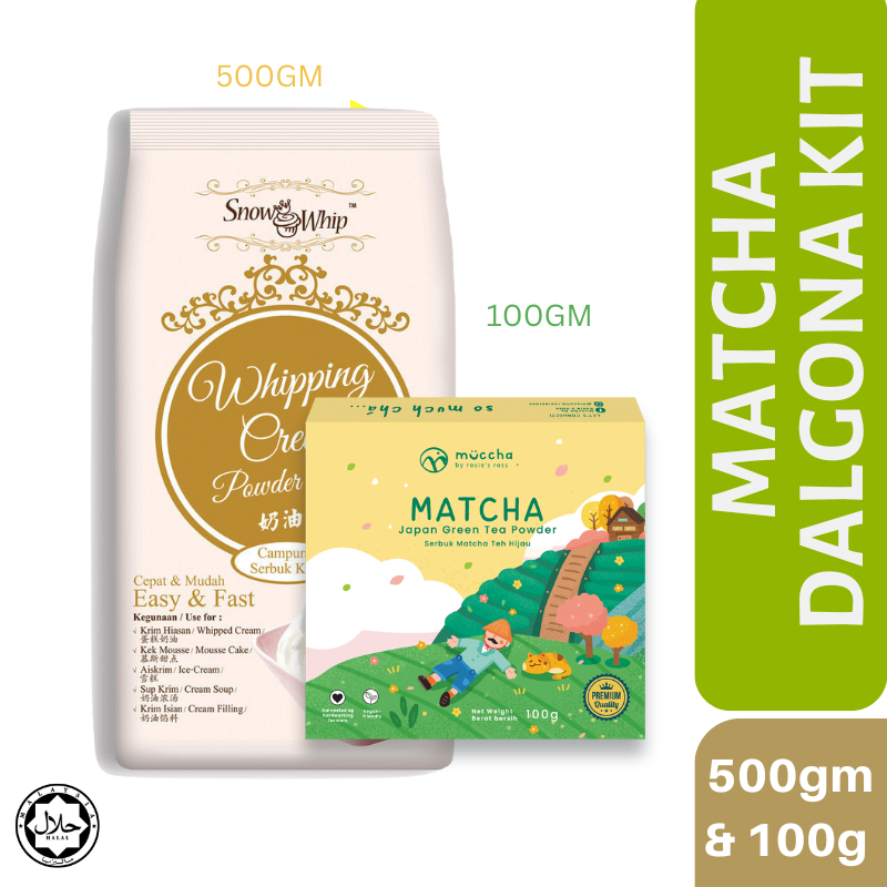 Snow Whip Whipping Cream Powder & MUCCHA By Rosie's Ross Matcha Powder ...