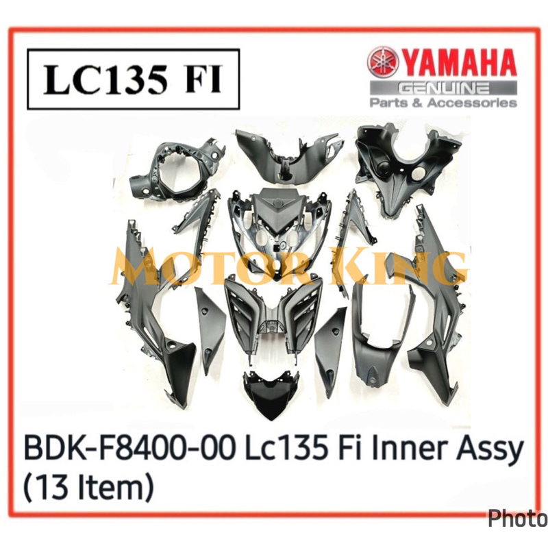 Full Set Inner Cover Set Original HLY Yamaha LC135 Fi / Y16ZR / LC 135 ...