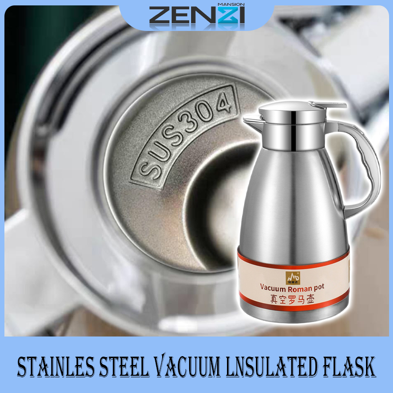 1.8L/2.3L 304 Stainles Steel Vacuum Insulated Flask Thermos Flask Thermos Pot Jug Kettle Bottle ...