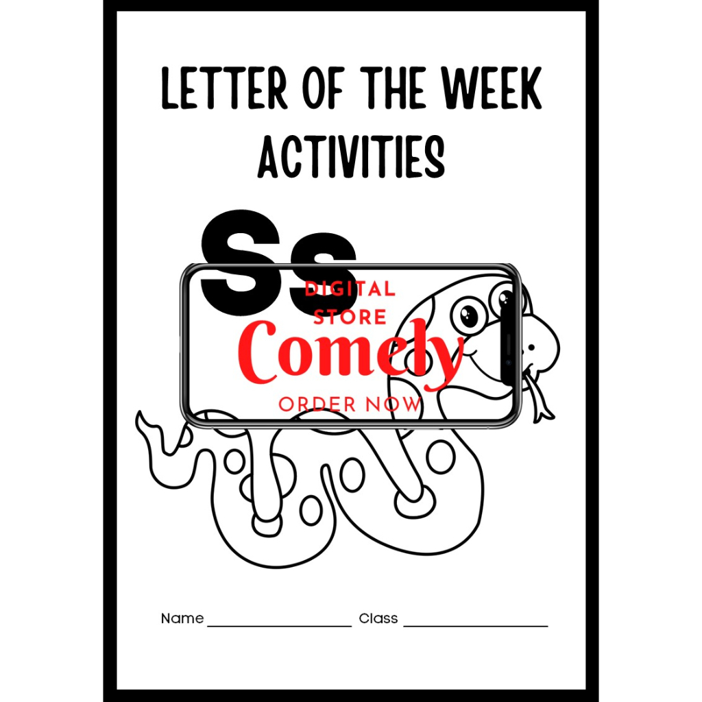 PRESCHOOL WORKSHEET [EDITABLE] Alphabet Activity Pages Letter Ss ...