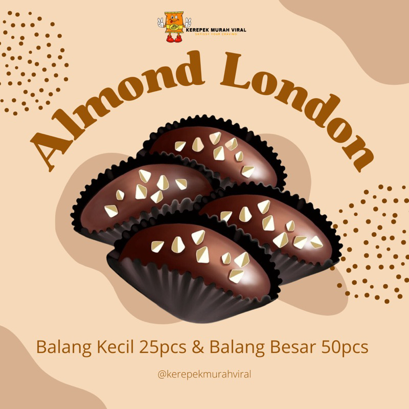 KUIH RAYA 2023 BISKUT ALMOND LONDON 25pcs & 50pcs (HOMEMADE SEDAP BARU ...