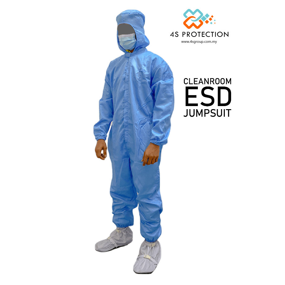 Cleanroom Esd Antistatic Jumpsuit (Stripe) with Hood | Shopee Malaysia